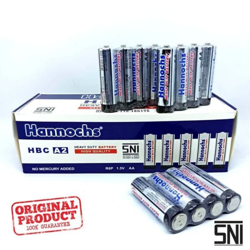 Jual Battery Hannochs HBC A2/A3 Baterai A2/A3 Extra Heavy Duty - 4 PCS ...