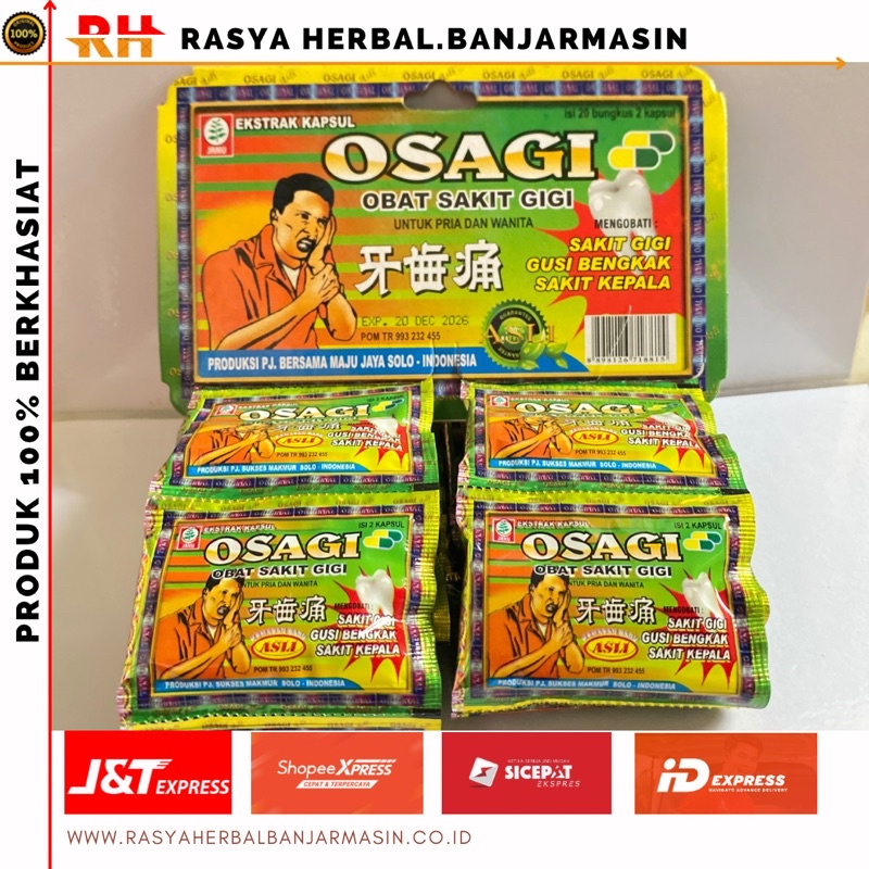 Jual OSAGI [obat sakit gigi,gusi bengkak dan sakit kepala] | Shopee ...