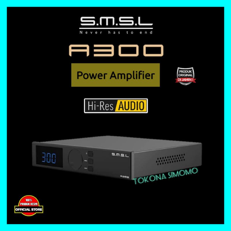 Jual SMSL A300 / A 300 High Resolution Power Amplifier Original ...