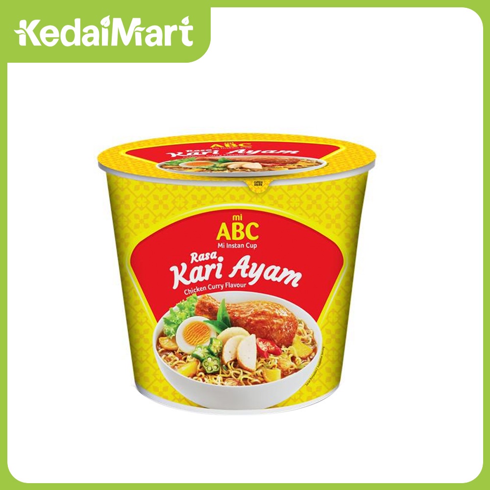 Jual ABC Mie Instant Cup Rasa Kari Ayam 60 Gram | Shopee Indonesia