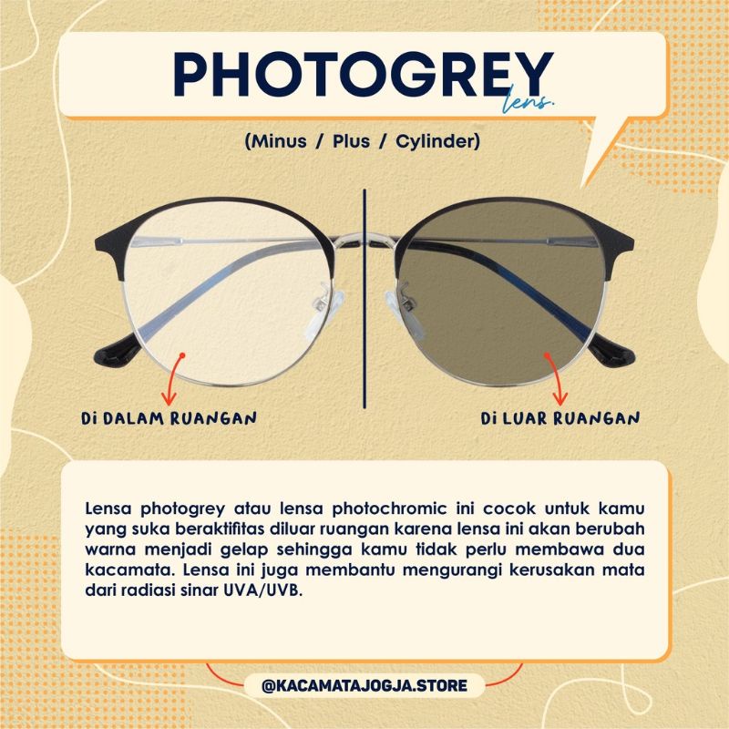 Jual LENSA PHOTOCHROMIC SILINDER LEBIH DARI 2.00 | Shopee Indonesia