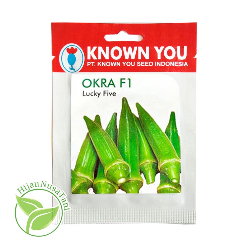 Jual Benih Okra LUCKY FIVE Known You Seed Small Pack - Biji Bibit Okra ...