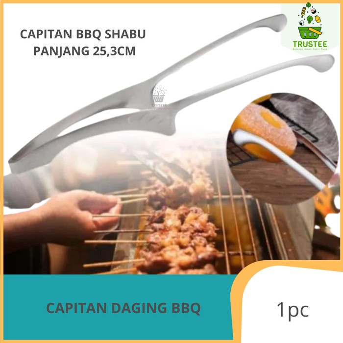 Jual Penjepit Jepitan Capitan Daging Panggang Grill Steak BBQ Shabu ...