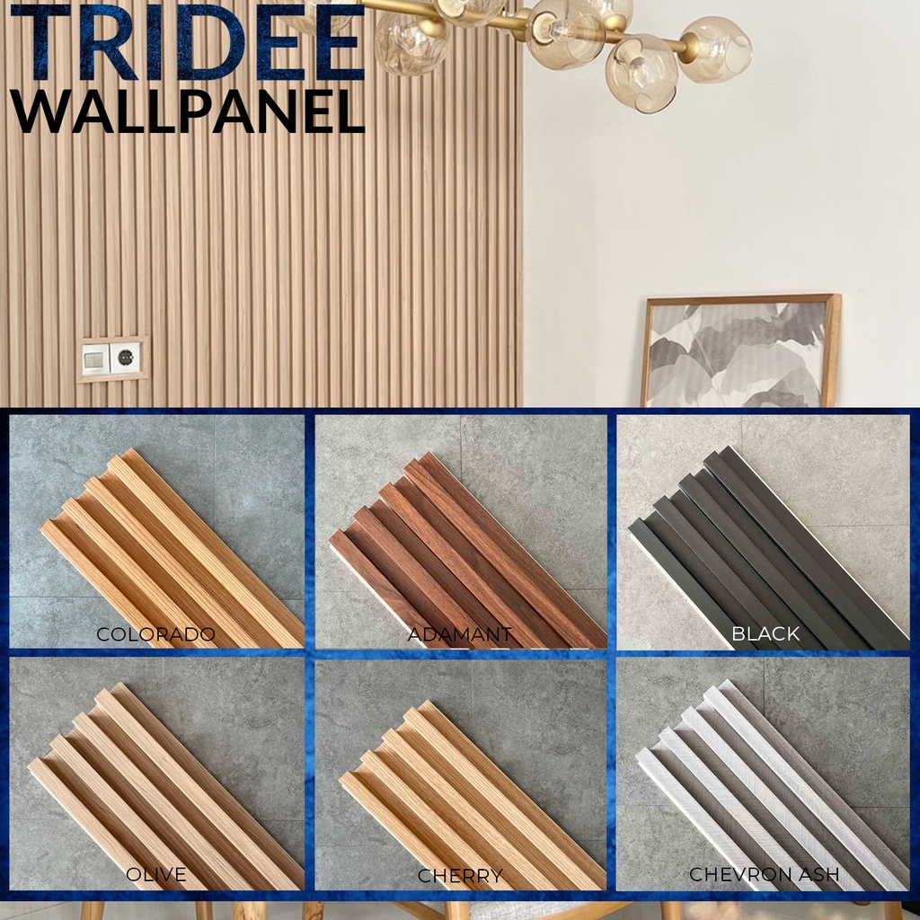 Jual FLUTED WOOD PANEL WPC 24MM | 295-300CM | TRIDEE WALLPANEL | Shopee ...