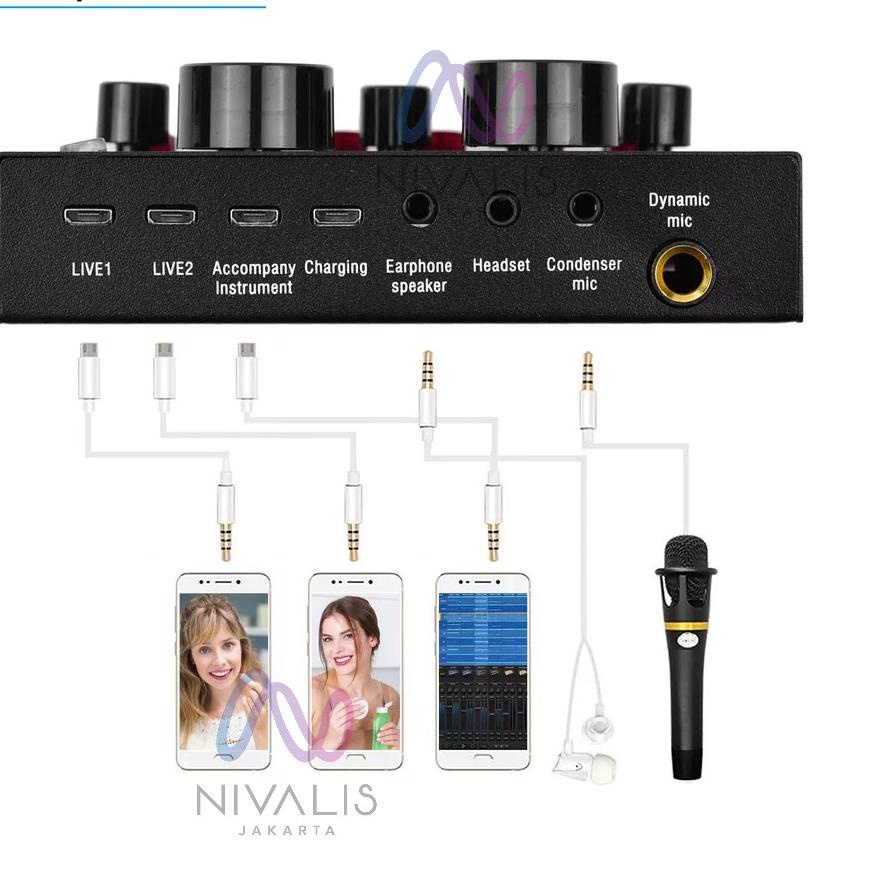 Jual OZXD-72 NIVALIS JAKARTA SOUND CARD V8 MIXER SOUNDCARD V8 MIXER ...