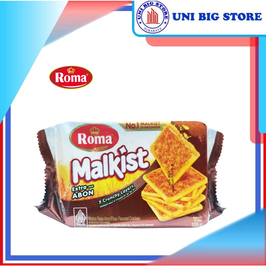 Jual Roma Malkist Abon Crackers 105 gr Gaben Gabin | Shopee Indonesia