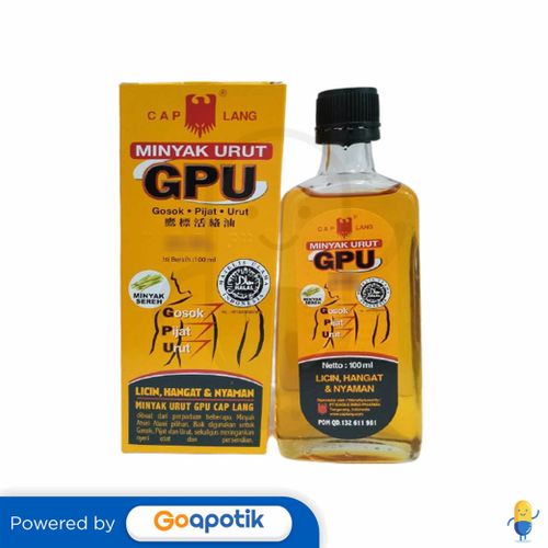 Jual Cap Lang Minyak Urut Gpu Sereh 100 Ml | Shopee Indonesia
