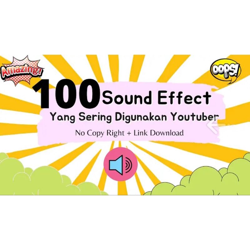 Jual 100 SOUND EFFECT POPULER YANG SERING DIGUNAKAN YOUTUBER UNTUK ...
