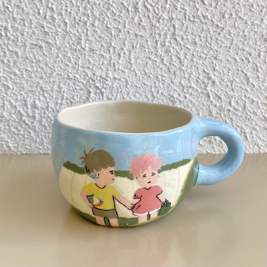 Jual Ponyo Ceramic Mug Ghibli Studio Design - Cute Ceramic Mug - Gelas ...