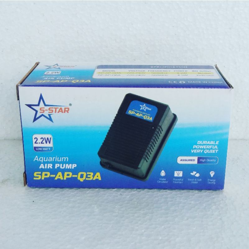 Jual mesin aerator SEA STAR SP AP Q3A air pump aquarium dan kolam ikan | Shopee Indonesia