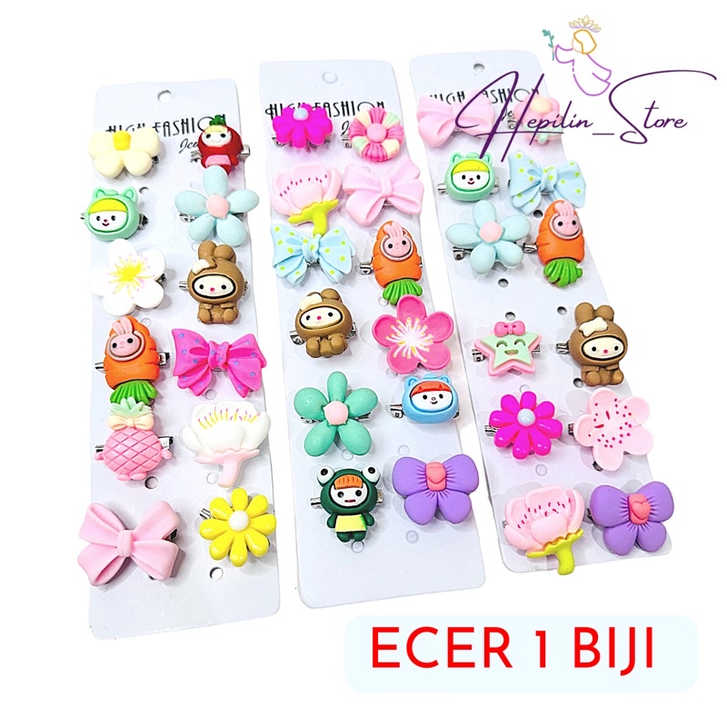 Jual Bross Hijab CLAY Karakter Lucu ECER 1 BIJI / Bros Kecil / Hiasan ...
