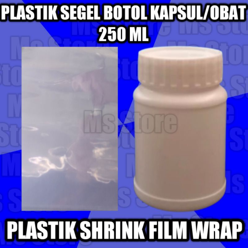 Jual Plastik Shrink Film Wrap Botol Lem Fox/Botol Kapsul 250 Ml ...