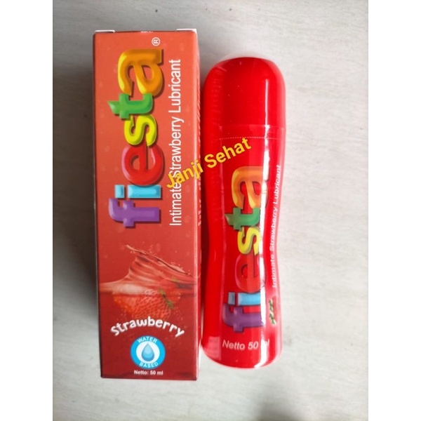 Jual Fiesta Strawberry Lubricant 50ml | Shopee Indonesia