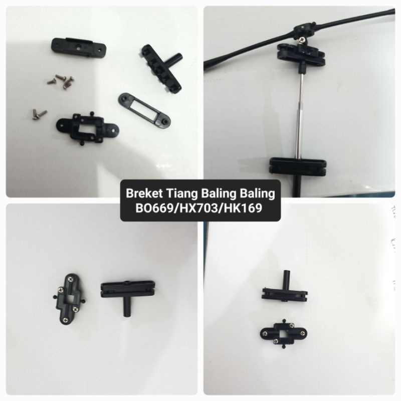 Jual Breket Tiang Baling Baling RC Helicopter Atas Dan Bawah BO669 ...
