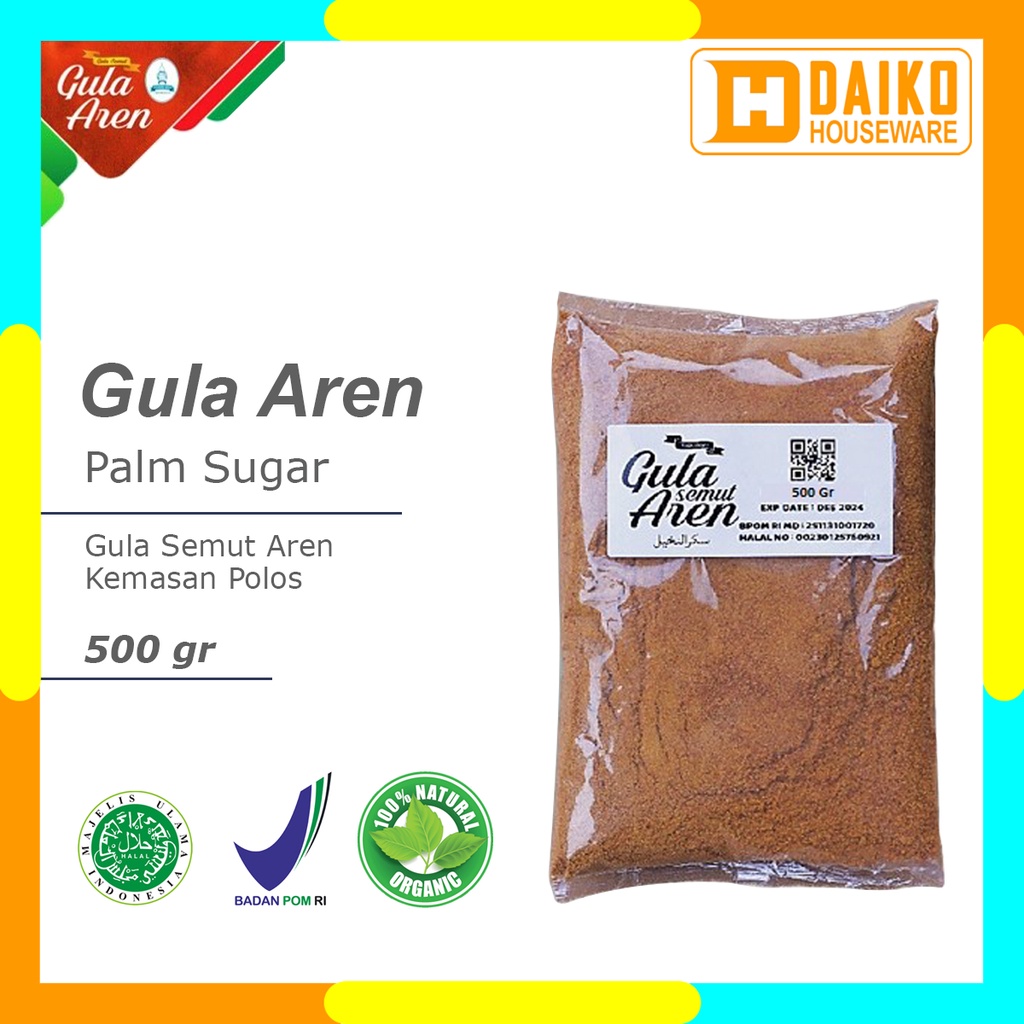 Jual Gula Semut Aren 500 gr - Gula Aren Bubuk Natural - Palm Sugar ...