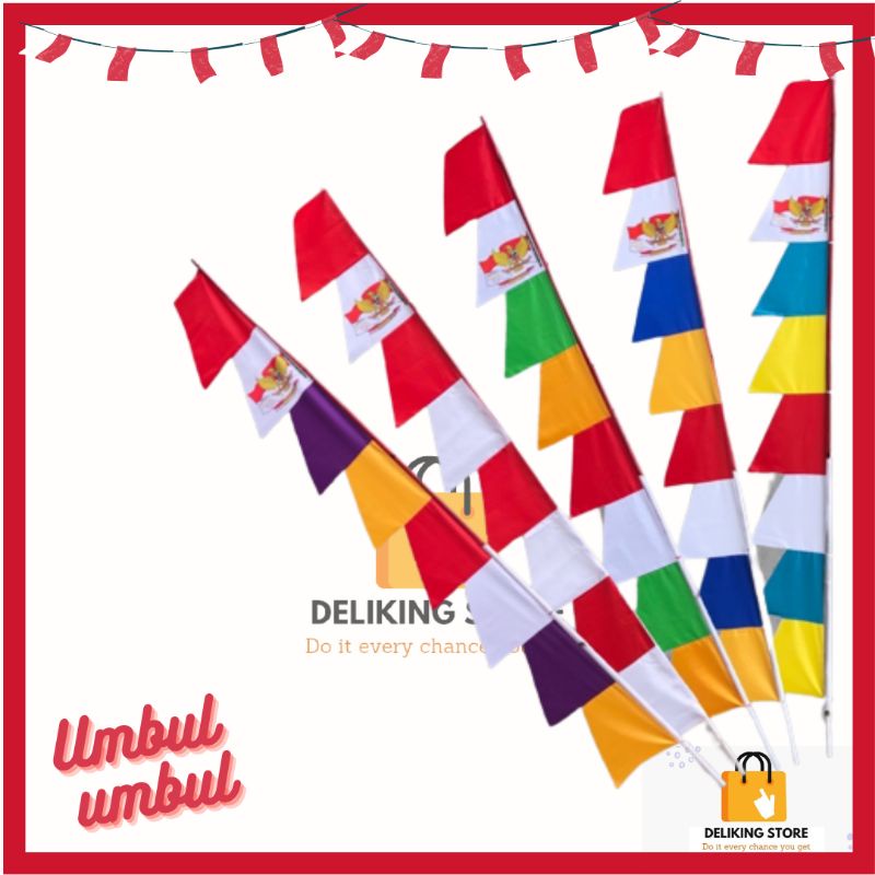 Jual Bendera umbul umbul merah putih umbul umbul geregaji 8mata ...