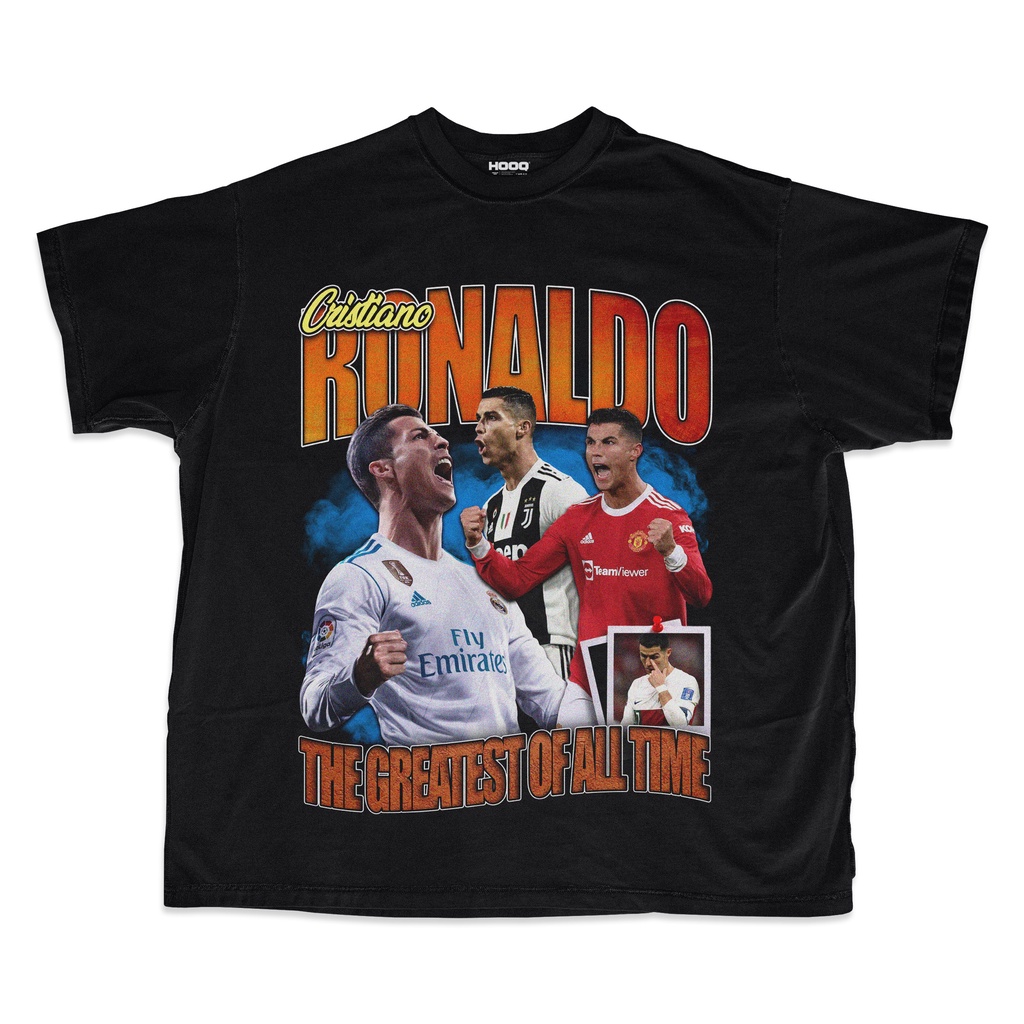 Jual Kaos Cristiano Ronaldo Oversize - The GOAT / Cristiano Ronaldo T ...