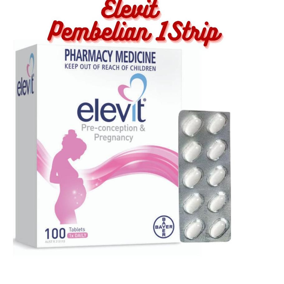 Jual New ELEVIT Preconception & Pregnancy Pembelian 1 STRIP | Shopee ...