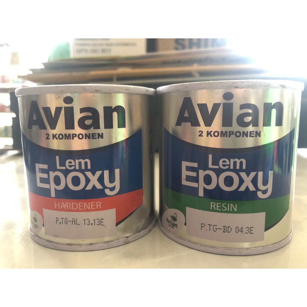 Jual Lem Epoxy Resin Avian 2 Komponen + Hardener Total 340 gram ...