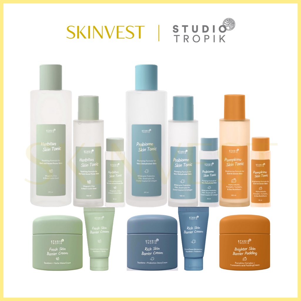 Jual STUDIO TROPIK Herbitus Probiome Pumpkinu Fresh Rich Brighter Skin Tonic Barrier Cream ...