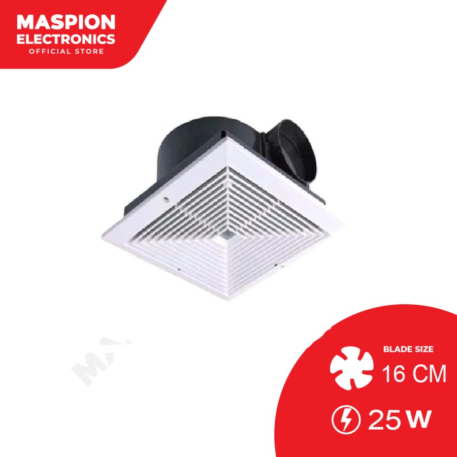Jual Ceiling Exhaust Fan MASPION Ventilating MV 14",16",18 Kipas atas ...