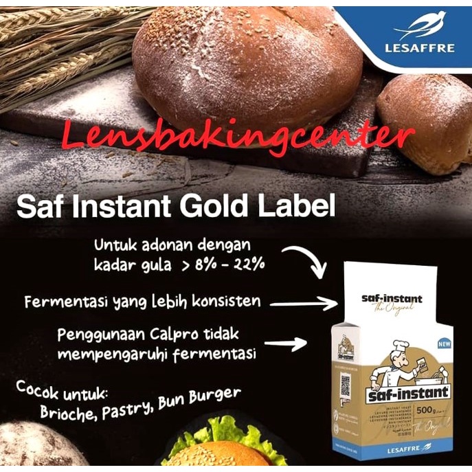 Jual Saf Instant 500 gr | Dry Yeast 0.5 kg | Ragi Instant Roti | Saf ...