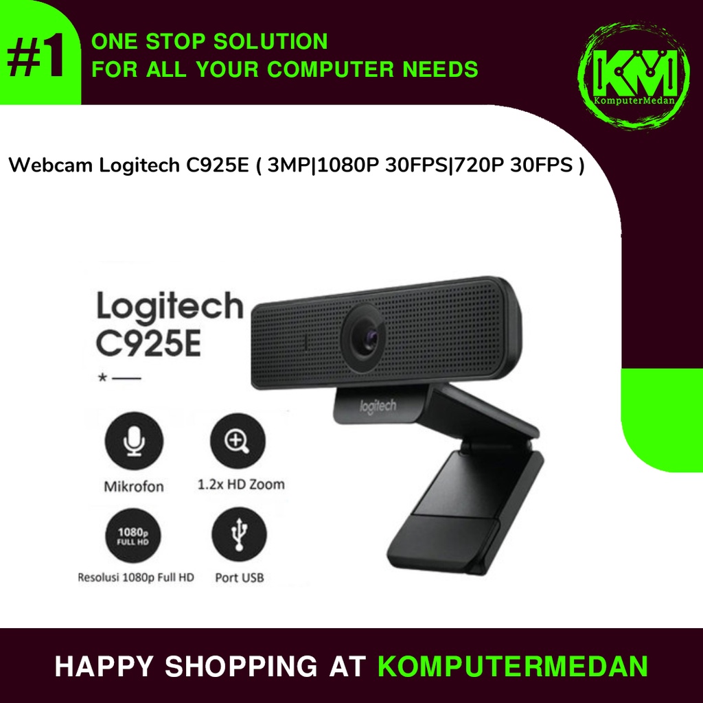Jual Webcam Logitech C925E ( 3MP|1080P 30FPS|720P 30FPS ) | Shopee ...