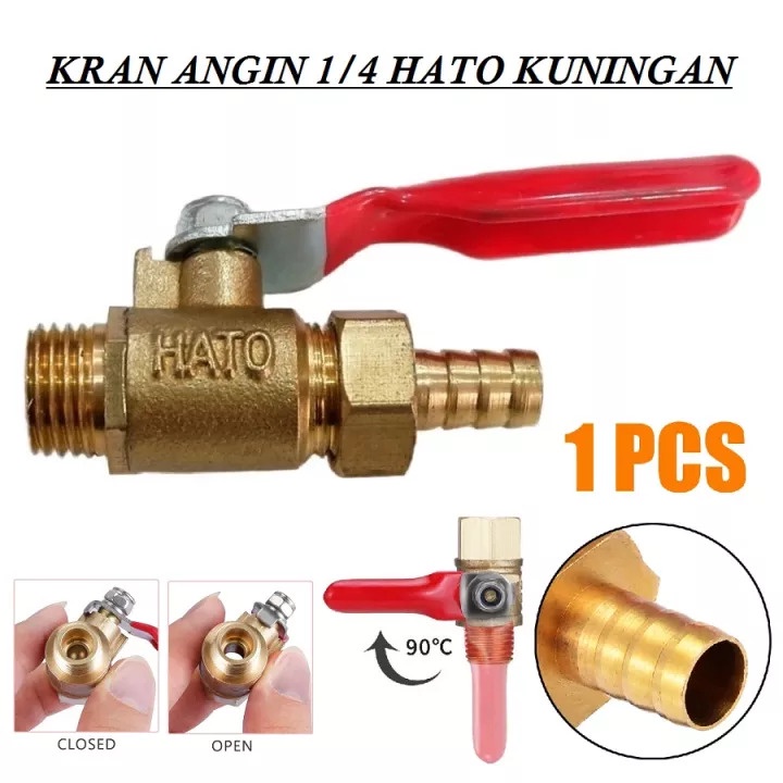 Jual Kran Kompresor 1/4 Kran Air Compressor Stop Kran Angin Kompressor ...