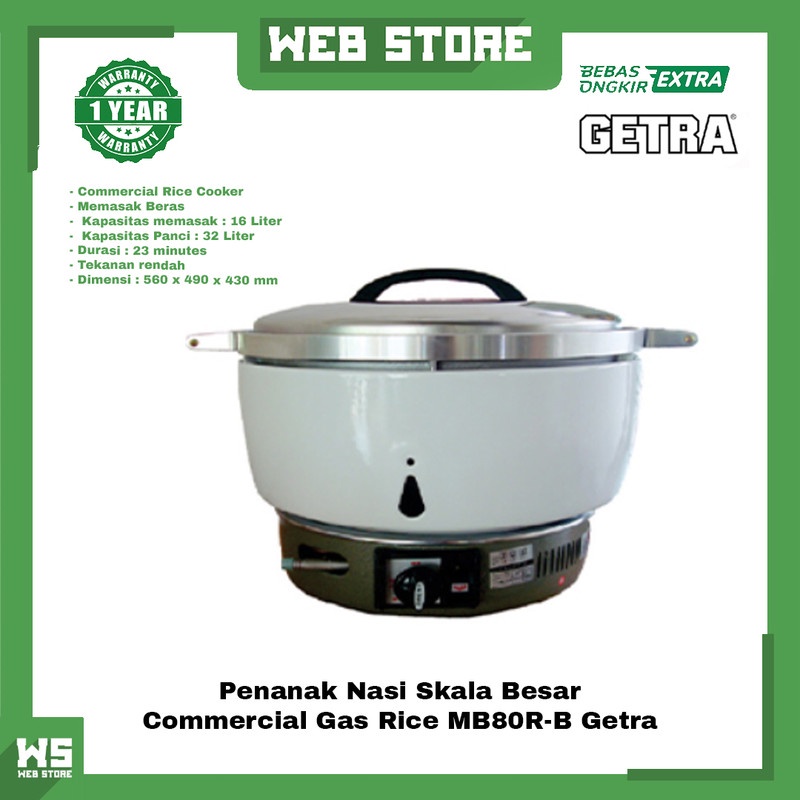 Jual Rice Cooker Gas Penanak Pemasak Nasi Jumbo Skala Besar MB80R-B ...