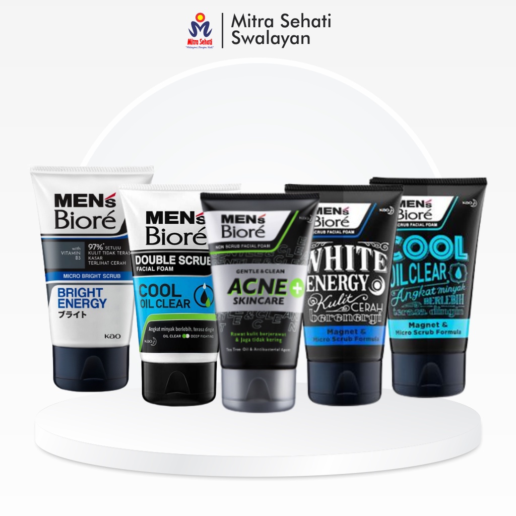 Jual BIORE MENS Facial Foam / Face Wash / Cuci Muka 50ml - Mitra Sehati Swalayan | Shopee Indonesia