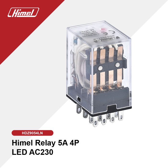 Jual Himel Relay 5A 4P LED AC230 - HDZ9054LN | Shopee Indonesia