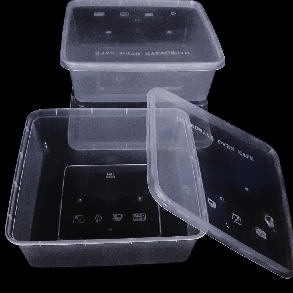 Jual Thinwall Square 1000 ml | Thinwall Kotak 1000 ml | Food Container ...