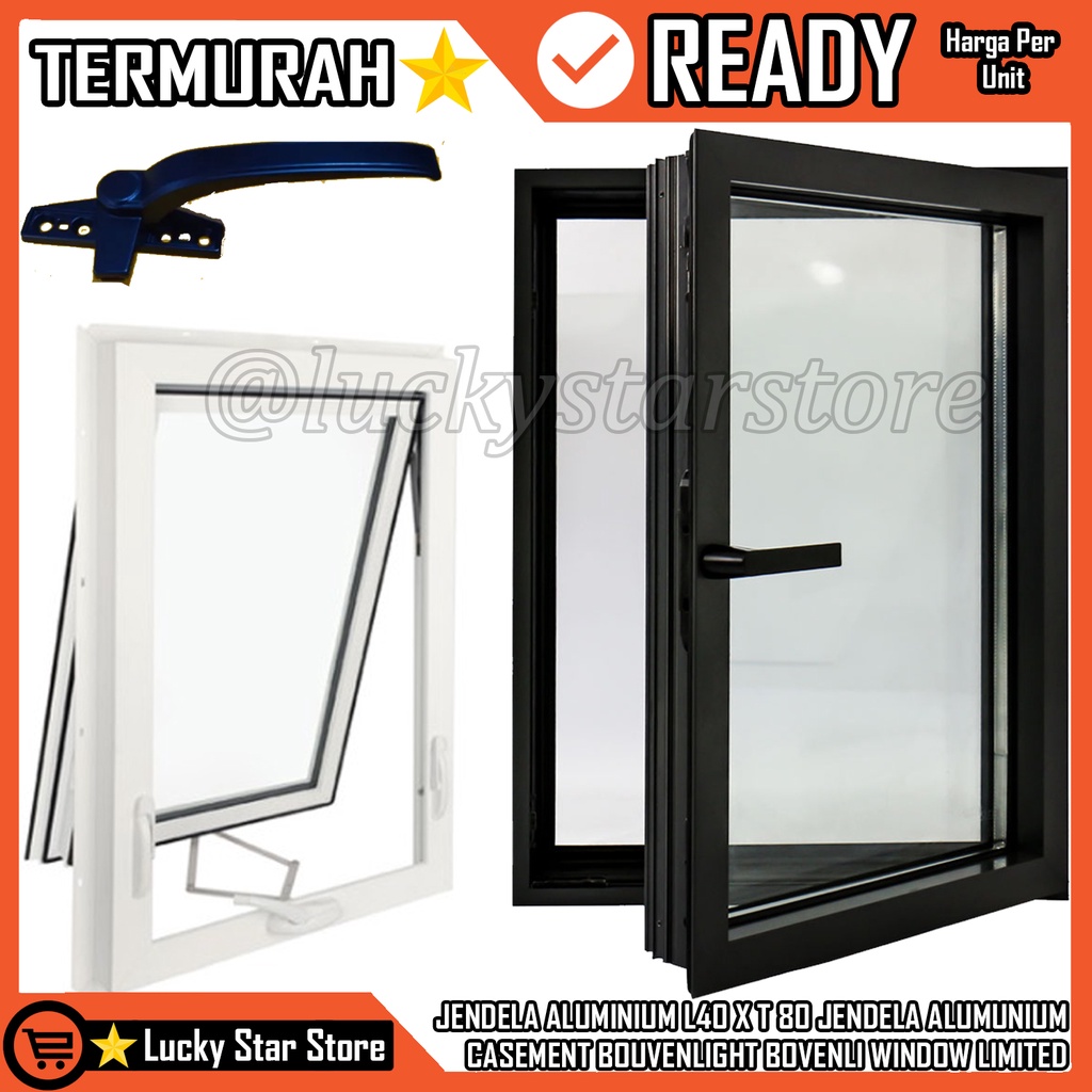 Jual JENDELA ALUMINIUM UKURAN L40 X T 80| JENDELA ALUMINIUM ALUMUNIUM ...