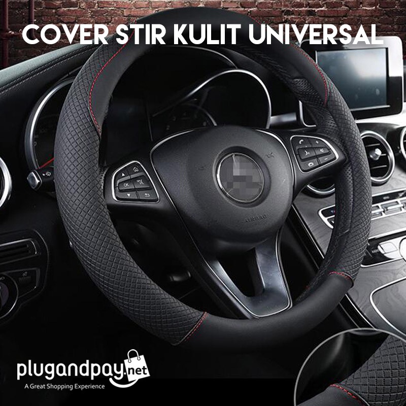 Jual Sarung Stir Cover Stir Mobil Bahan Kulit 38 cm Sarung Stir Avanza ...