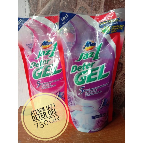 Jual attack Jaz 1 detergel 750gr/ sabun cair Jaz 1/ attack Jaz 1/ sabun ...