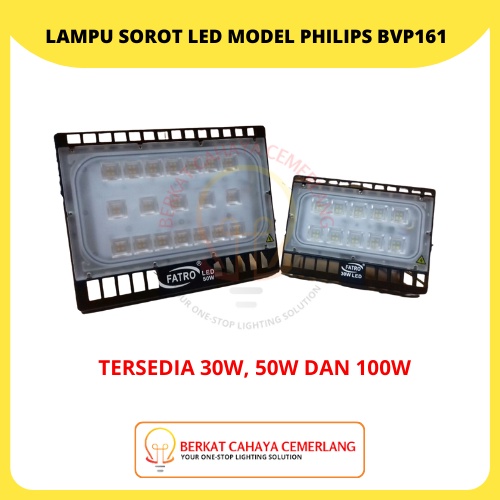 Jual Lampu Sorot LED Model PHILIPS BVP161 30W 50W 100W | Shopee Indonesia