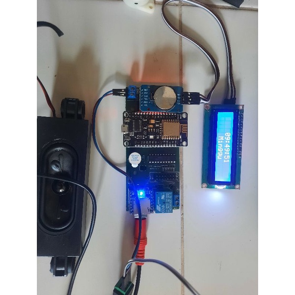 Jual controller smart bell lcd 16x2 i2c bel pabrik bel sekolah bel ...