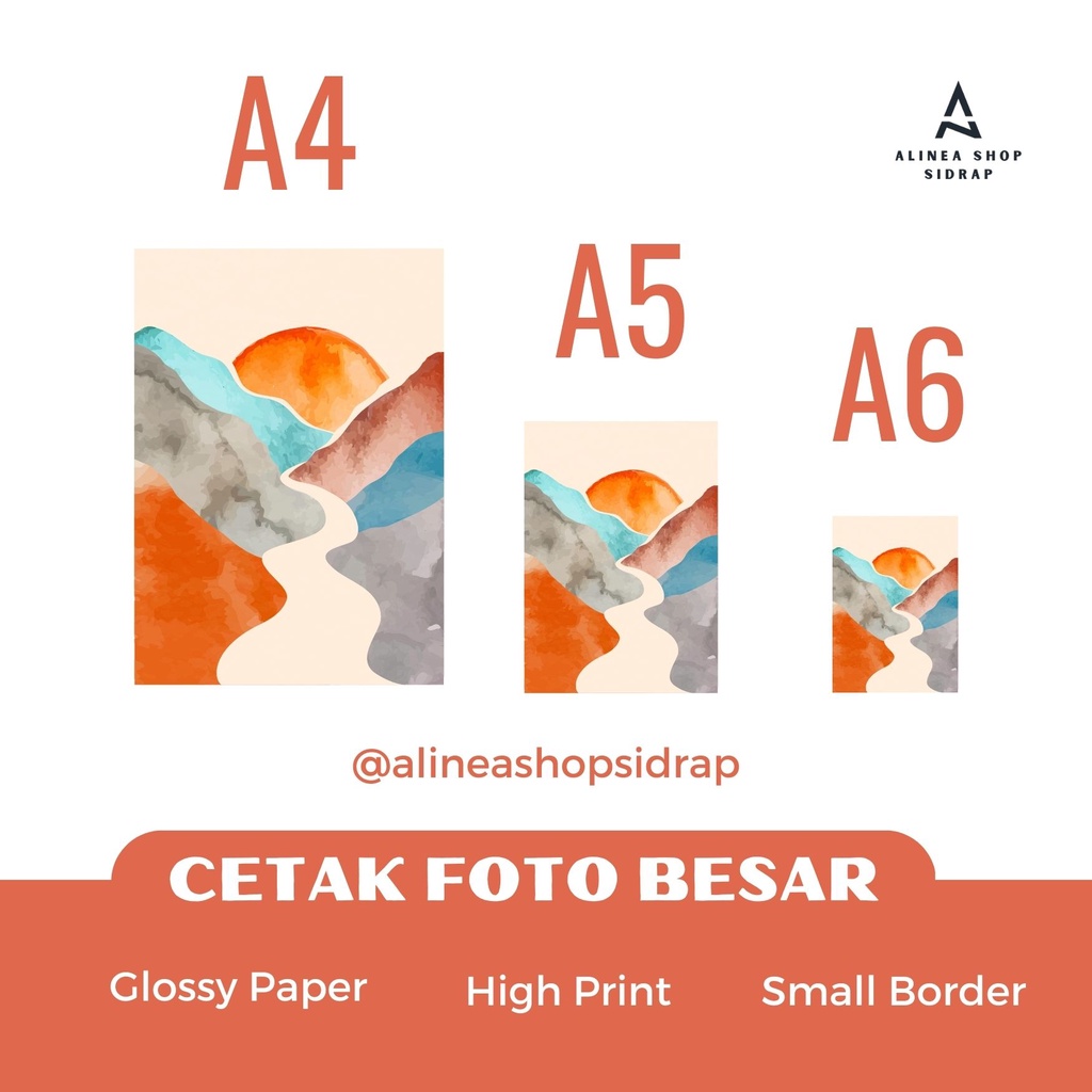 Jual Cetak Foto Besar ukuran A4, A5, dan A6 High Quality Print Full Smallest Border | Shopee ...