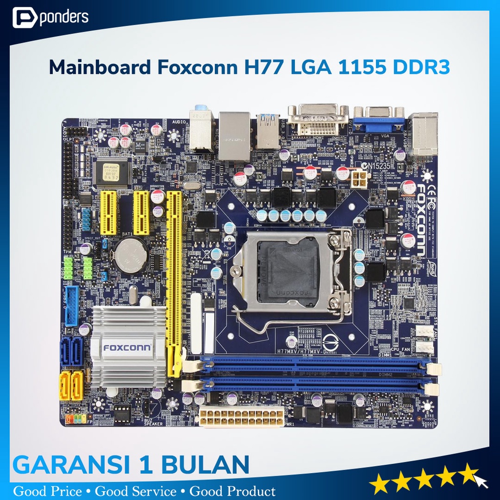 Jual Mainboard Intel Foxconn H77 LGA 1155 DDR3 Support Gen3 | Shopee ...