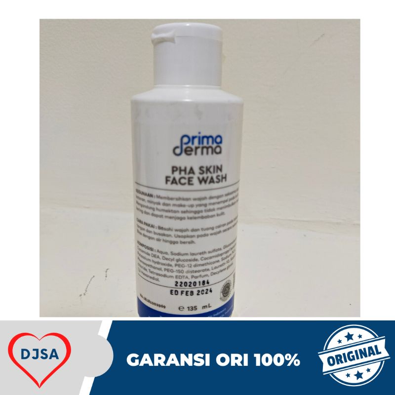 Jual PRIMA DERMA PHA SKIN FACE WASH SABUN MUKA KULIT KERING / SENSITIF ...