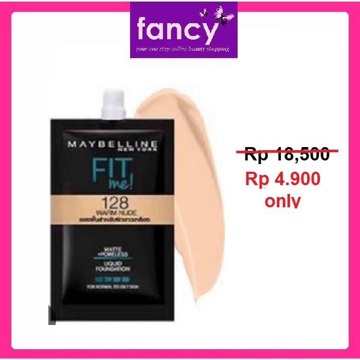 Jual Maybelline Fit Me Matte Foundation SACHET 5ml | Shopee Indonesia