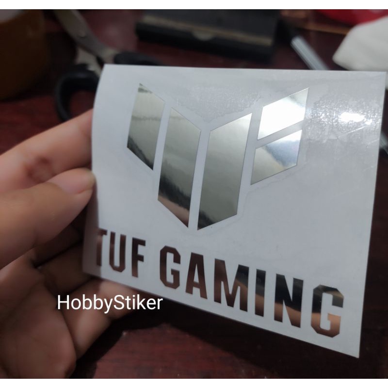 Jual Stiker TUF gaming premium chrome untuk laptop pc | Shopee Indonesia