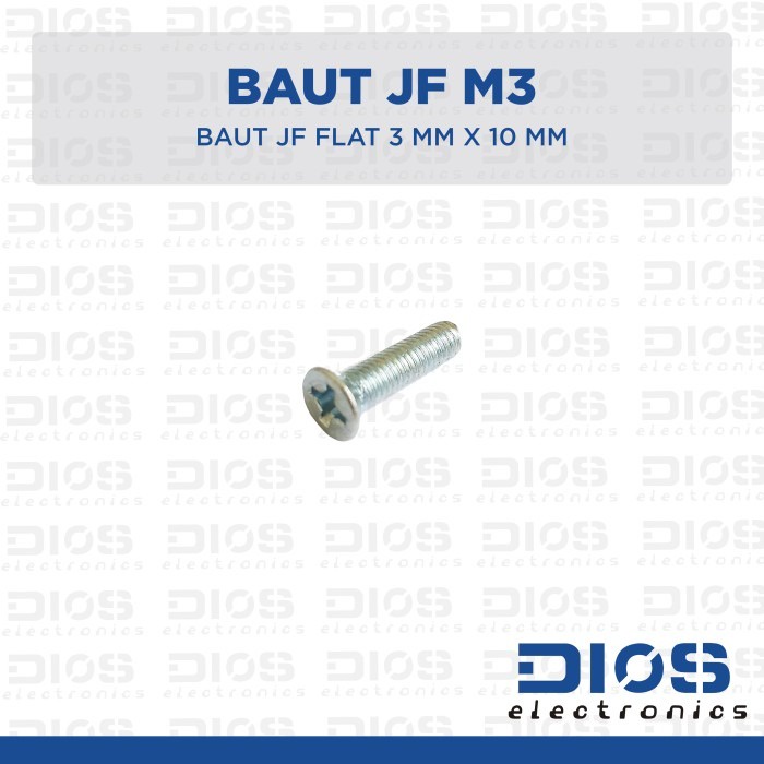 Jual Baut JF 3 mm x 10 mm / M3 / Bolt (min 100 pcs) | Shopee Indonesia