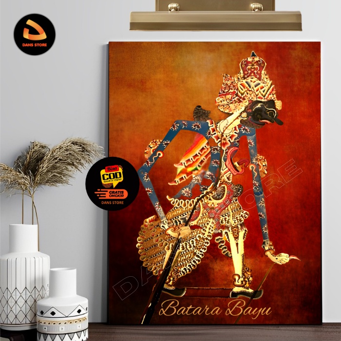 Jual Hiasan Dinding Poster Wayang Kulit Batara Bayu Pajangan Dinding ...