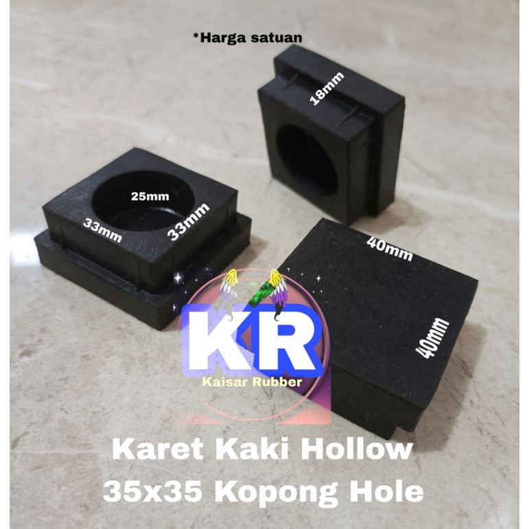 Jual Karet Kaki Hollow 35x35 Kopong Bulat Tutup Karet Kursi Meja Rak Lemari Besi Baja Sepatu ...