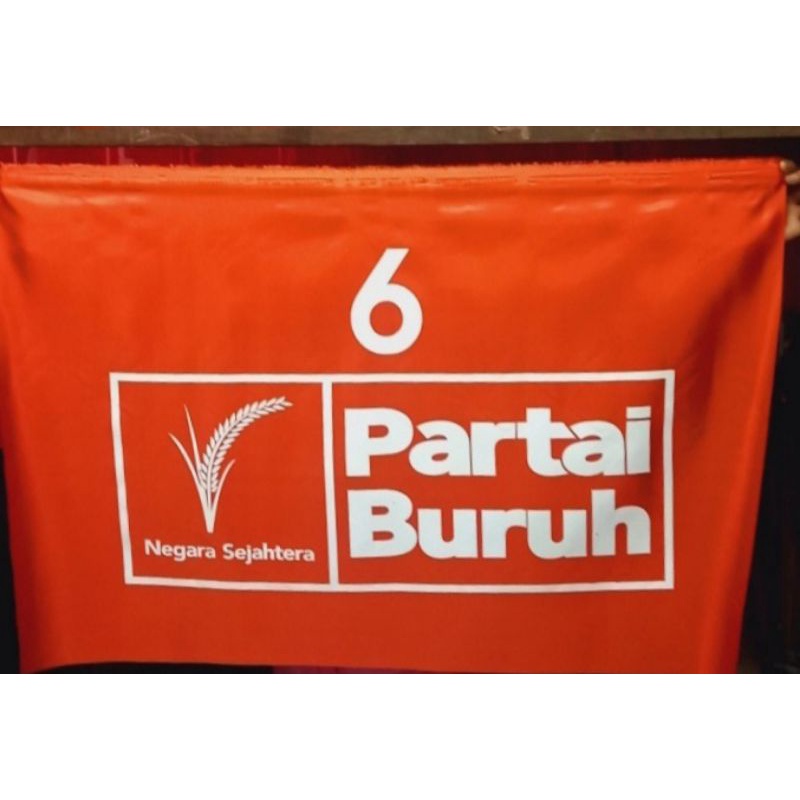 Jual BENDERA PARTAI BURUH ukuran Standar 60 x90 cm | Shopee Indonesia