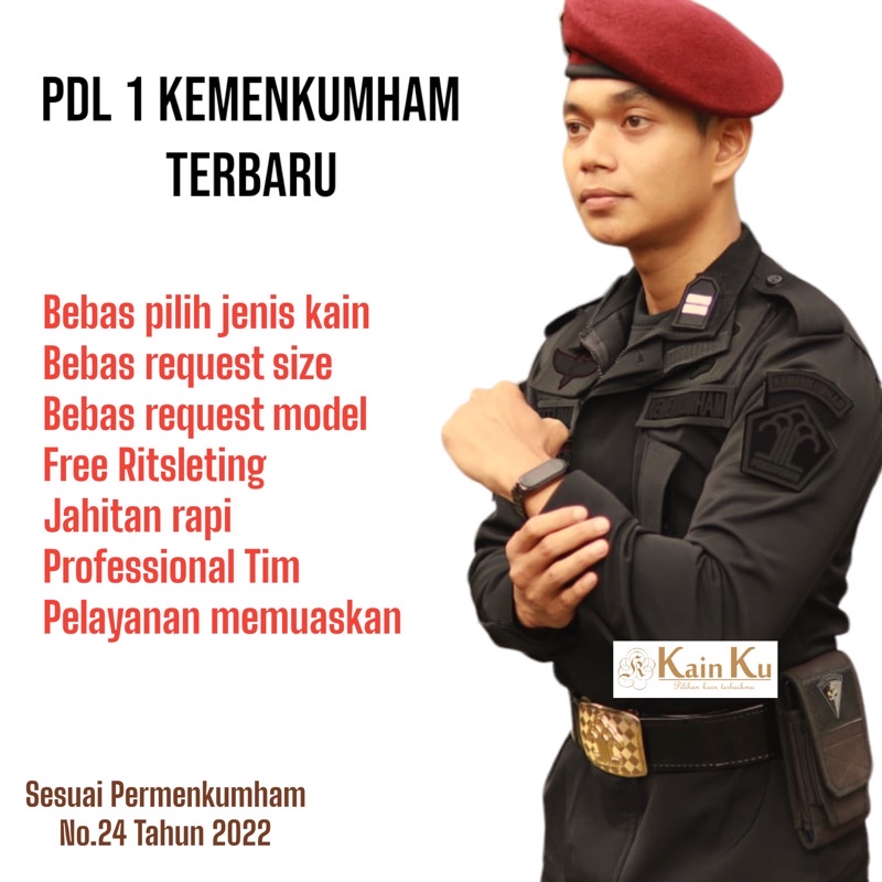 Jual PDL Baru Kemenkumham Lapas PDL 1 Hitam PDL Lapas Kumham | Shopee ...