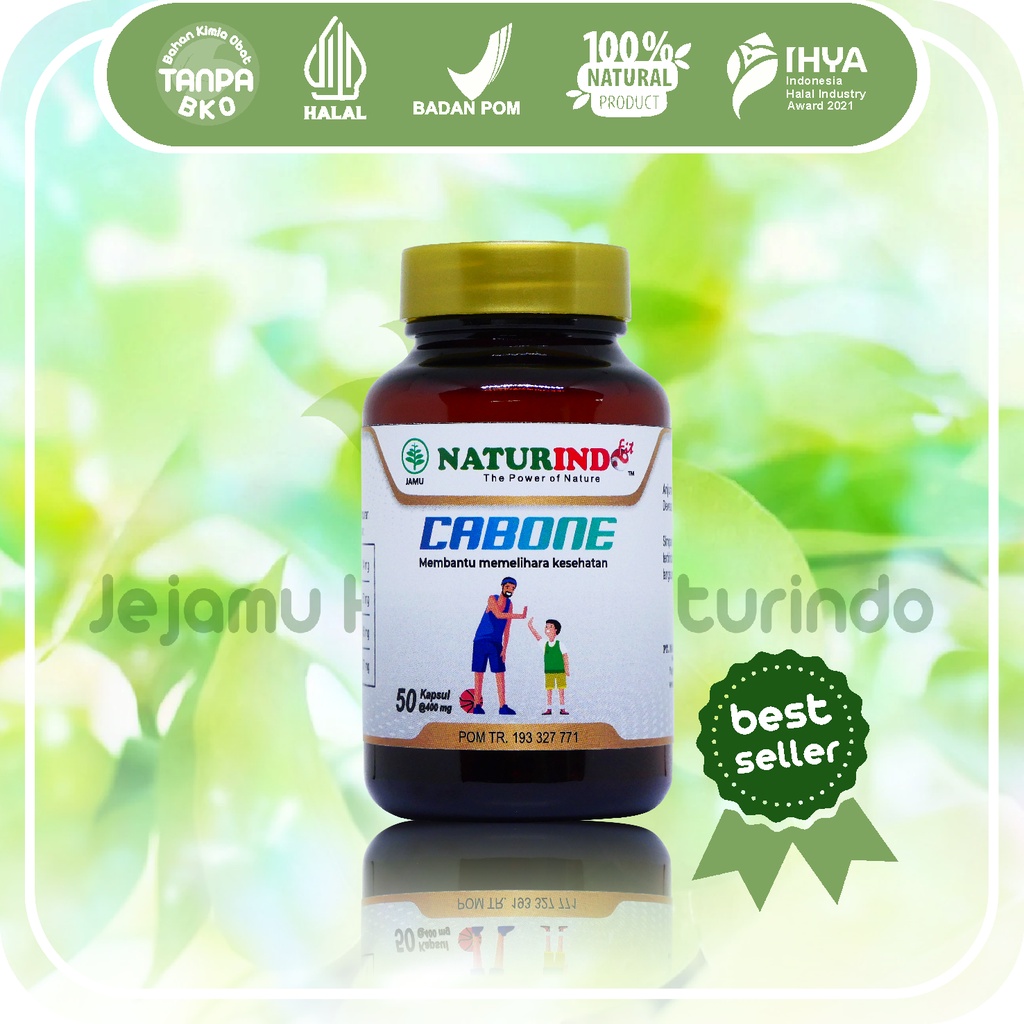 Jual CABONE Obat Herbal Nutrisi Kalsium Tulang Dan Gigi Terapi Patah ...