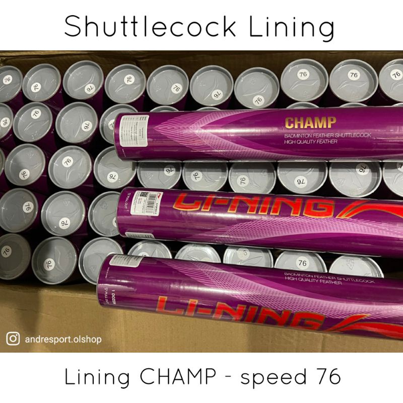Jual Shuttlecock/KokBulutangkis Lining Champ ORIGINAL | Shopee Indonesia