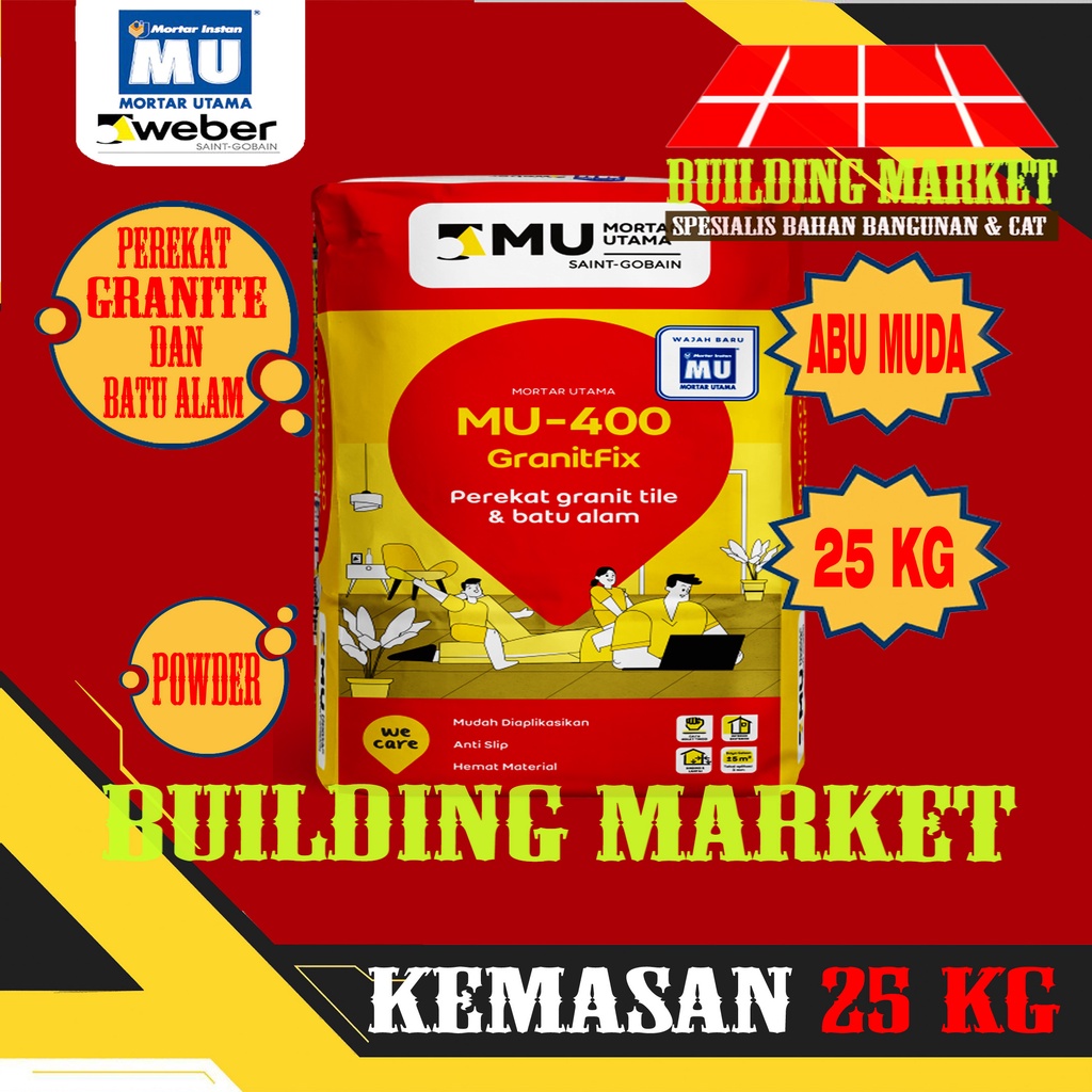 Jual Semen MU 400 Granitfix 25 KG Semen Perekat Granite Tile Dan Batu ...